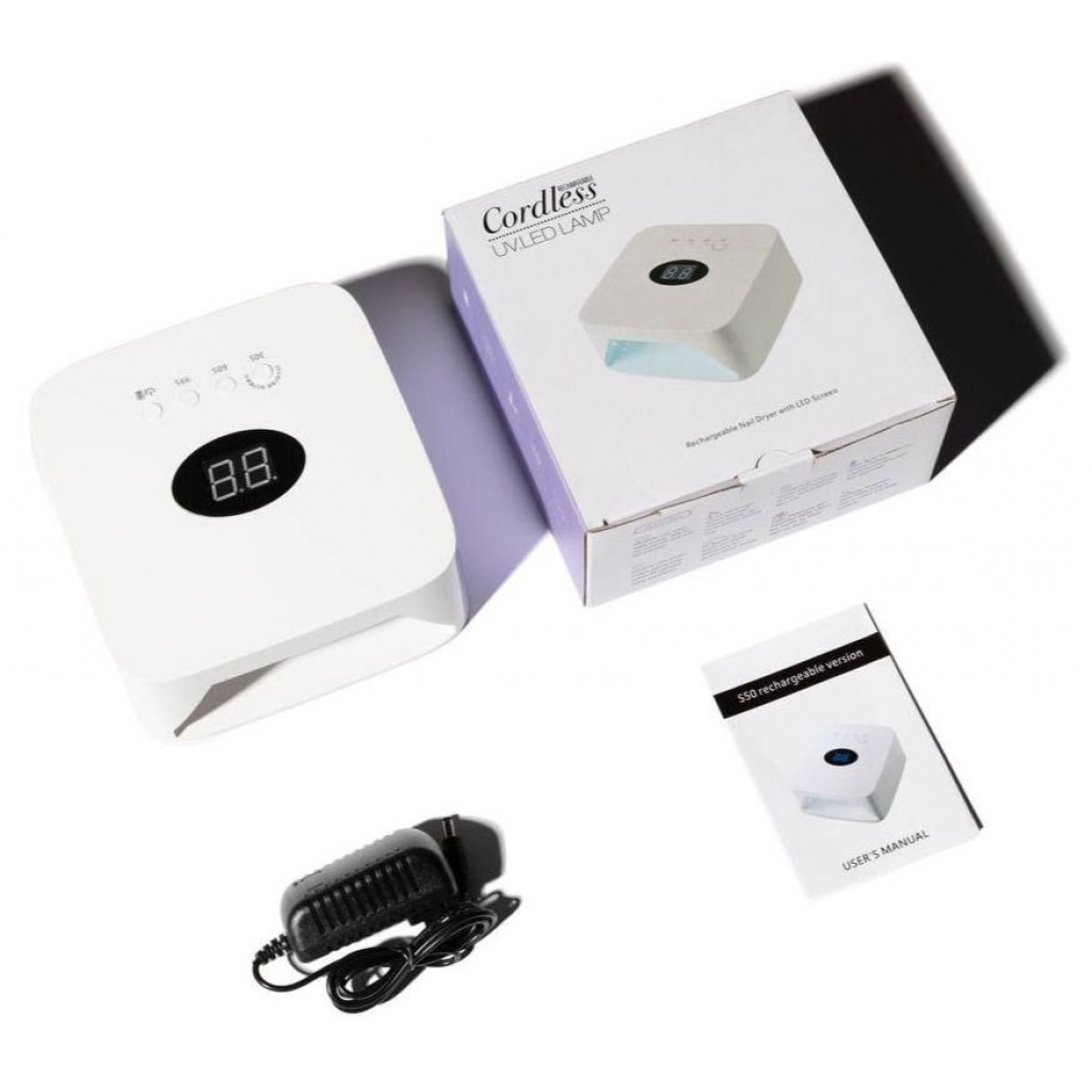 Портативна UV/LED лампа S50 біла, ціна – PNB