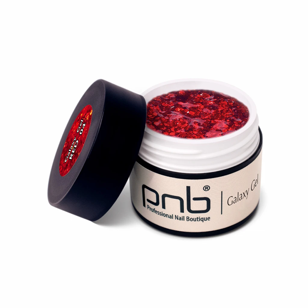 Купити Гель з глітером PNB, Galaxy 04 Red - 5 мл | PNB Shop